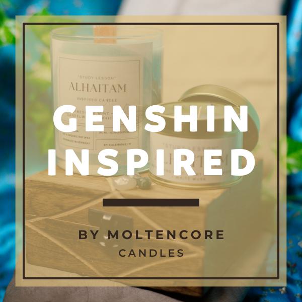 Genshin Impact inspired candles – moltencore candles