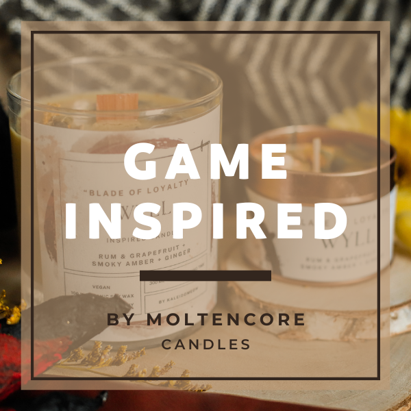 Game inspired – moltencore candles